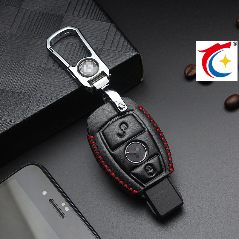 Benz 賓士 W204 C63 B200 GLC220 感應鑰匙套 真皮 C系列 S系列 E系列 CLA c200 | 蝦皮購物