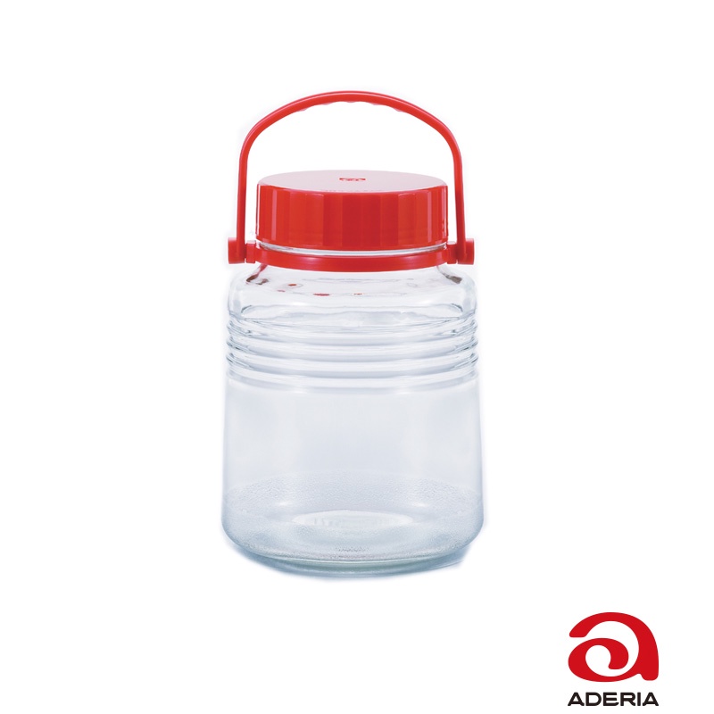 伴桌｜日本 ADERIA 梅酒罐 3L( 醃漬罐 儲存罐 玻璃儲存罐 密封罐 提把玻璃罐 日本製) | 蝦皮購物
