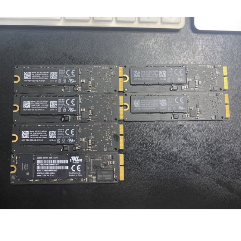 MacBook Pro / MacBook Air 原廠SSD PCI-E 128G/ 256G /512G 拆機良品 | 蝦皮購物