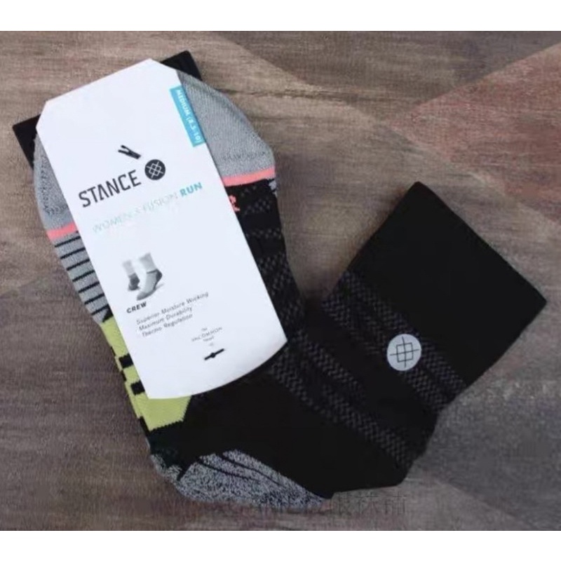 全新 吊牌 現貨 stance 運動機能襪 休閒襪 跑襪 反光logo fusion RUN 尺寸 M | 蝦皮購物