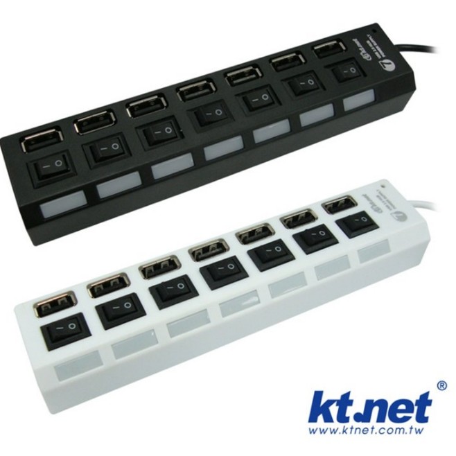 USB2.0 HUB 集線器 7埠 獨立電源 黑 福利品無包裝 | 蝦皮購物