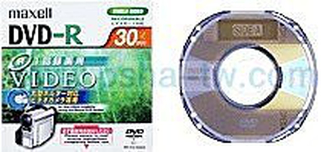 ~毘社P-sha~MAXELL 8cmDVD空白片 DVD-R【DRH30.1P(單片)】1.4GB攝影機用30分鐘DV | 蝦皮購物