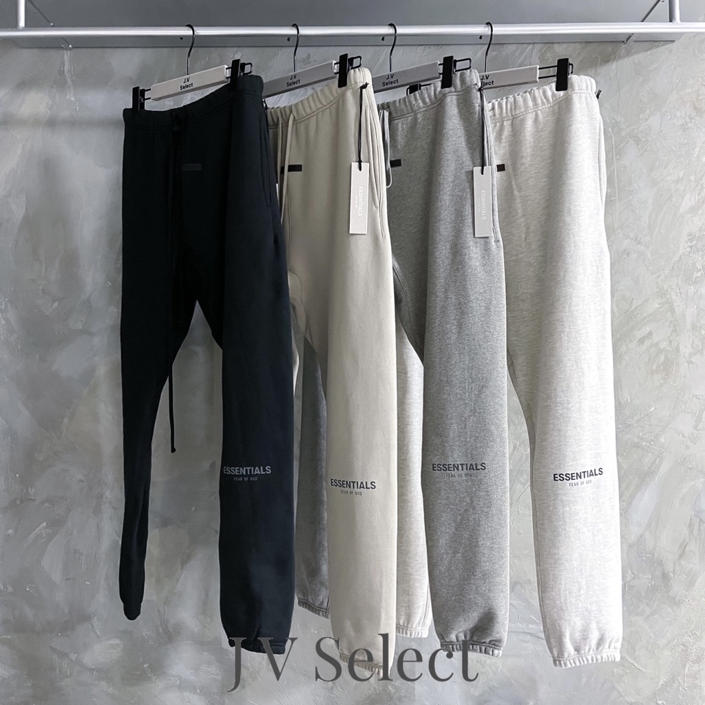 【J.V Select】Essentials-F.O.G Core Sweatpants 字體反光 縮口褲 棉褲 長褲 | 蝦皮購物