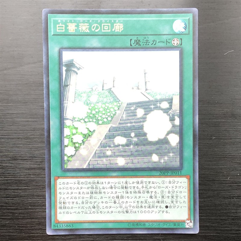 【小夫妻】遊戲王 20PP-JP011 白薔薇的迴廊 (金亮/普卡) | 蝦皮購物