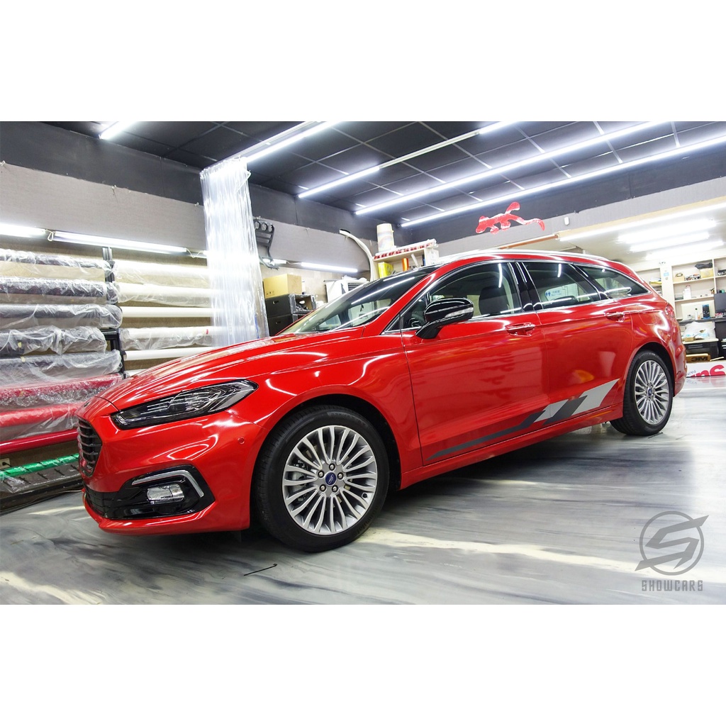 福特 FORD Mondeo Wagon 全車貼膜 3MG363 亮面火龍紅貼膜 燻黑車燈 FOCUS KUGA | 蝦皮購物