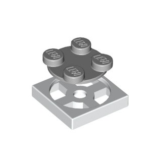 LEGO 368001 3680 白色 2x2 平板 底座 + 4540203 3679 淺灰色 旋轉 轉盤 | 蝦皮購物