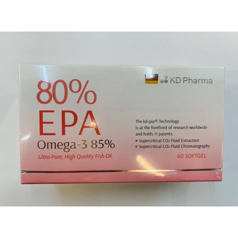 【德國KD】唯醇 EPA 80% 魚油 60粒/盒 | 蝦皮購物