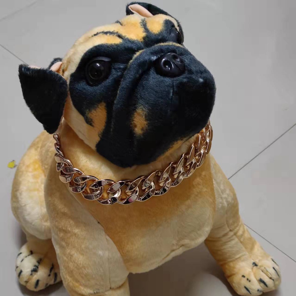 【滿799免運】超大寵物項圈狗狗金鏈子金毛鞦田法鬥拉佈拉多犬項鏈塑料金項鏈jioyh DKM8 | 蝦皮購物