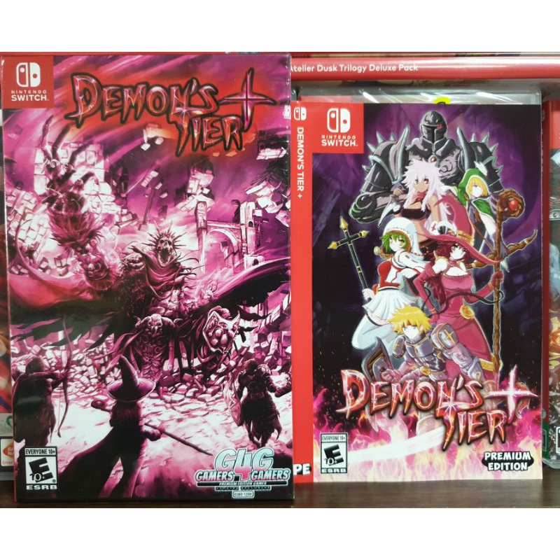 【超級稀有遊戲】NS Switch遊戲 Demon's Tier+ 英文版 獨家變體版体 全球限量發行 額外送替換封面 | 蝦皮購物
