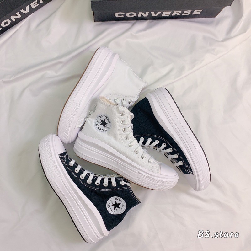 -BS- Converse Chuck Taylor All Star Move 黑 568497C 白 568498C | 蝦皮購物