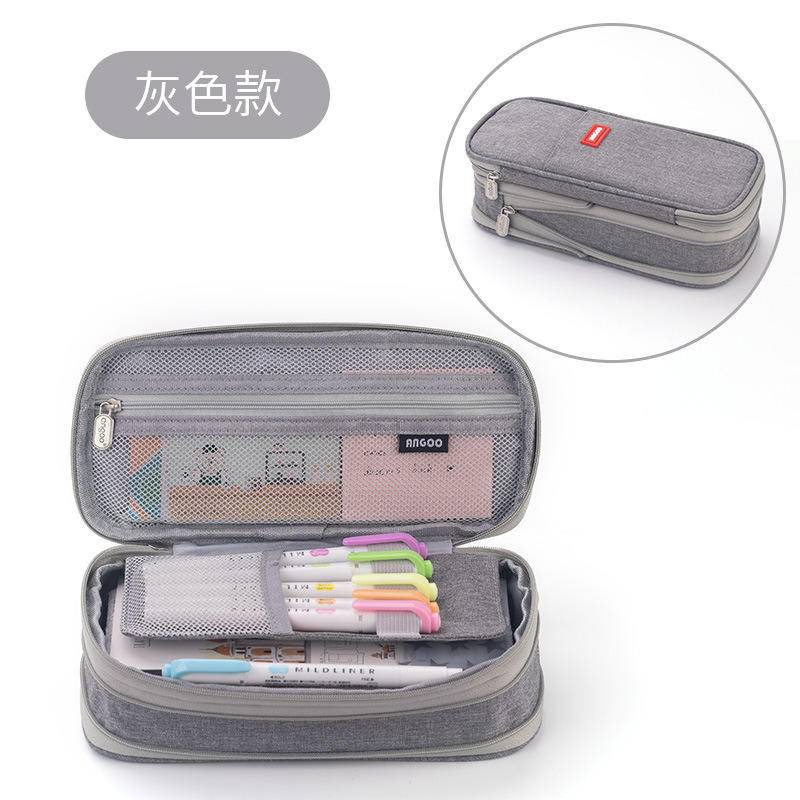 【現貨】鉛筆盒 筆袋 大容量筆盒 大容量筆袋 造型鉛筆盒 文具盒 大鉛筆盒 帆布簽筆盒 兒童鉛筆盒 鉛筆收納包 馬卡龍色 | 蝦皮購物