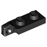 樂高 LEGO 黑色 1x2 轉軸 公接頭 薄板 樞紐 44301b 6266224 Black Hinge Plate | 蝦皮購物