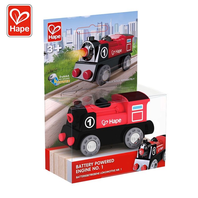 德國 Hape 經典紅色一號 [全新]E3703 電動 火車 頭 通用於IKEA木制軌道 過年 最佳 兒童 伴手禮 | 蝦皮購物