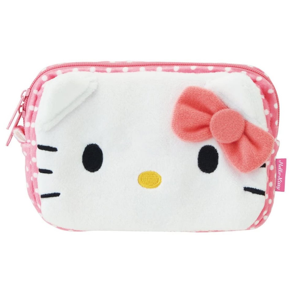 asdfkitty*特價 KITTY大臉 濕紙巾收納包/化妝包/面紙包-可裝行動電池.耳機-日本正版商品 | 蝦皮購物