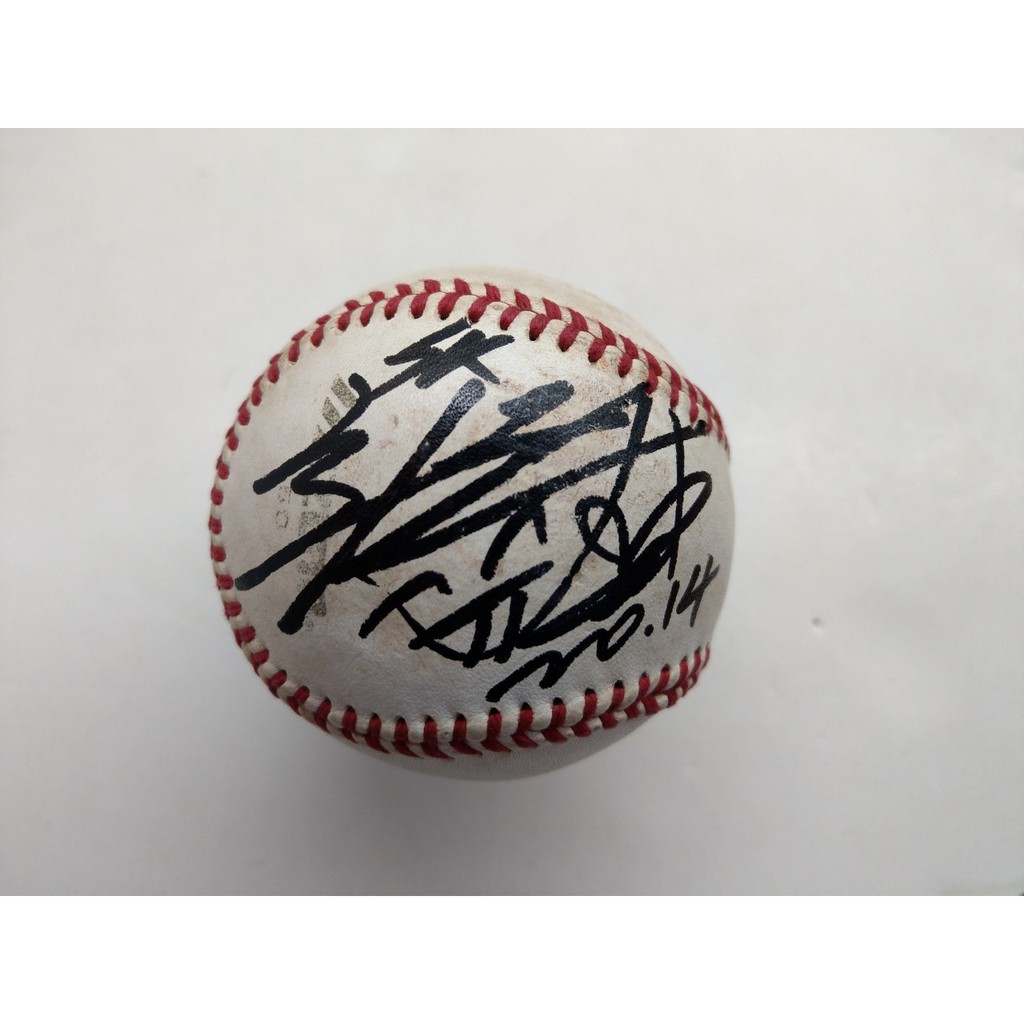 韓國職棒 SK飛龍 SSG登陸者 wbc 12強 經典賽 重炮 單場四響砲 崔廷 親筆簽名球 簽在中韓職棒總冠軍比賽球 | 蝦皮購物
