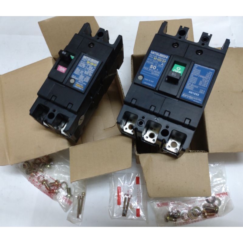 🌞現貨保固MITSUBISHI三菱NF100-SP NF-100-SP無熔絲開關2P 50A 3P 50A 50kA | 蝦皮購物