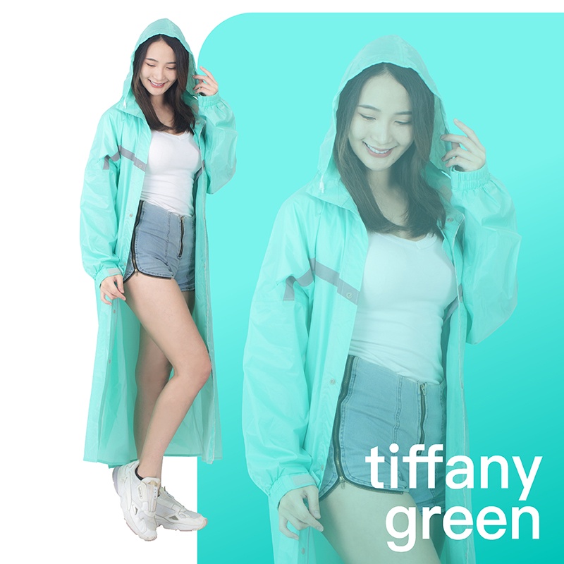 【JAP機車選品小舖】YW-R301尼龍全開式雨衣~~蒂芬妮綠~贈手機架三擇一隨機出貨~ | 蝦皮購物