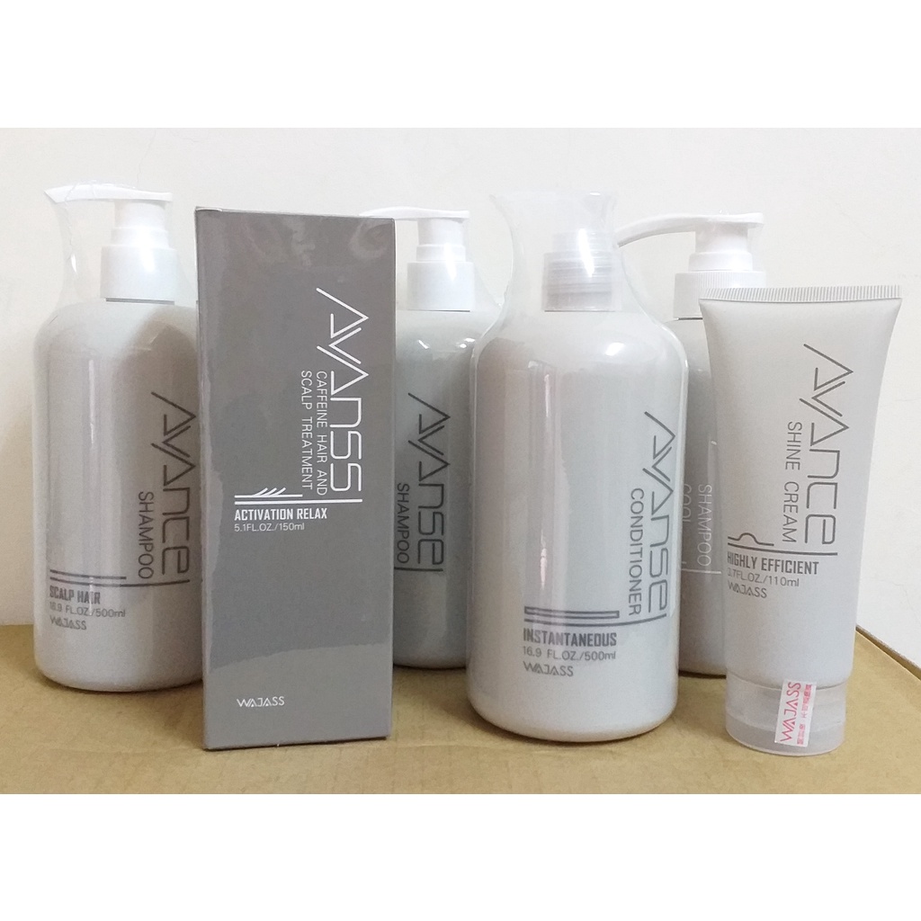 WAJASS威傑士AVANSS晶翠柔亮/植萃淨油/植萃淨油酷涼洗髮露/膠原蛋白素/咖啡因植萃養護液/高效柔亮精華霜 | 蝦皮購物