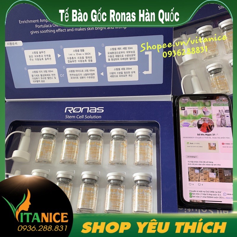 Ronas 幹細胞 10 盒 10 盒正品瓶 | 蝦皮購物