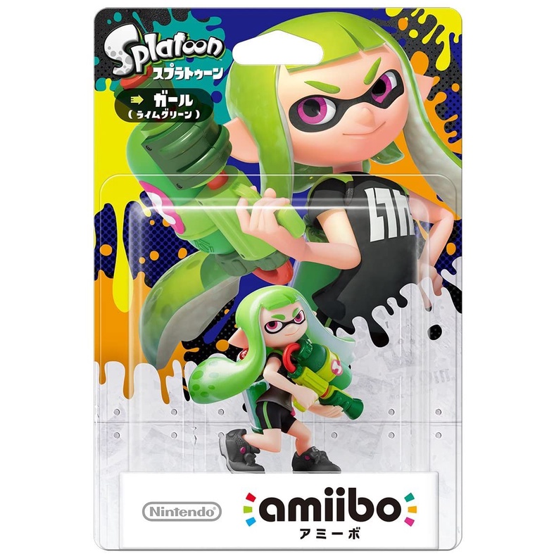 (全新現貨)NS amiibo 漆彈大作戰 Splatoon Girl 萊姆綠色 女孩 | 蝦皮購物