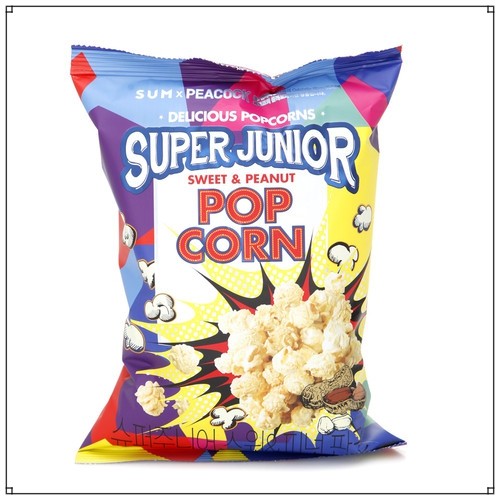 SJ_POP CORN 韓國SMTOWN官方正品 Super Junior SUM X emart SJ 花生爆米花 | 蝦皮購物