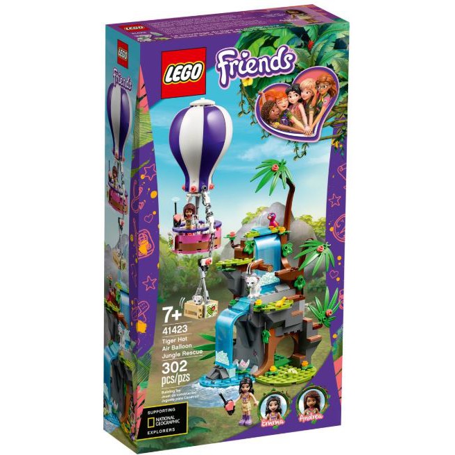 [想樂]全新 樂高 Lego 41423 Friends 好朋友 熱氣球叢林救援 | 蝦皮購物