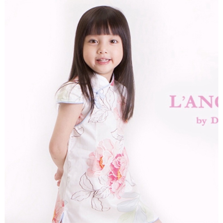 保留0418 chaoch***i ）L'ANGELIC by Digo Kids子立牡丹盛艷手作復古小旗袍 尺寸110 | 蝦皮購物