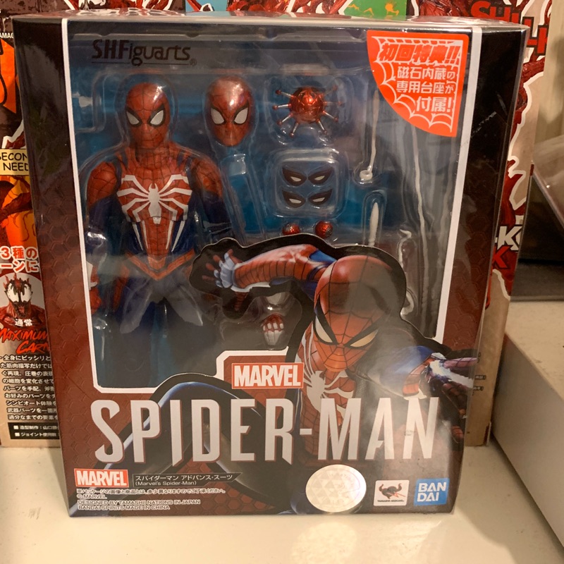 shf ps4 漫威 蜘蛛人 先進戰衣 | 蝦皮購物