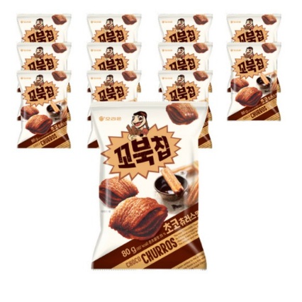 [K-Snack] Turtle Chips Chocolate Churro Flavor 80g(12 Count) | 蝦皮購物