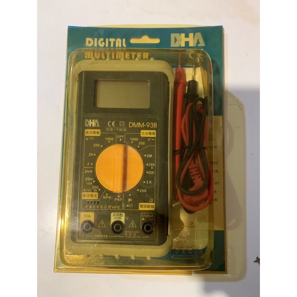 （透明外殼破）DMM-93B 數位三用電錶 電子儀器 | 蝦皮購物