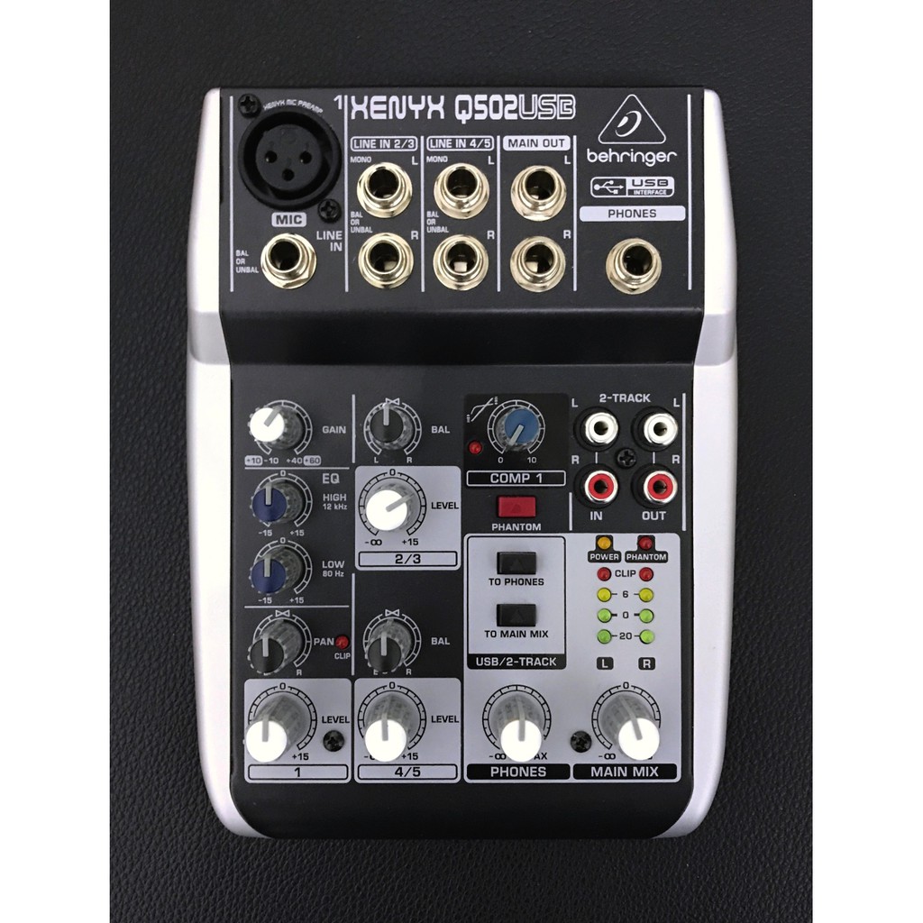 BEHRINGER XENYX Q502 USB 5軌混音器 | 蝦皮購物