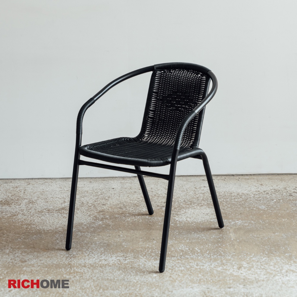 RICHOME 福利品 CH-1334 TUMAZ- PE藤編庭院椅 藤編椅 庭院椅 戶外椅 露營椅 咖啡 休閒椅 | 蝦皮購物