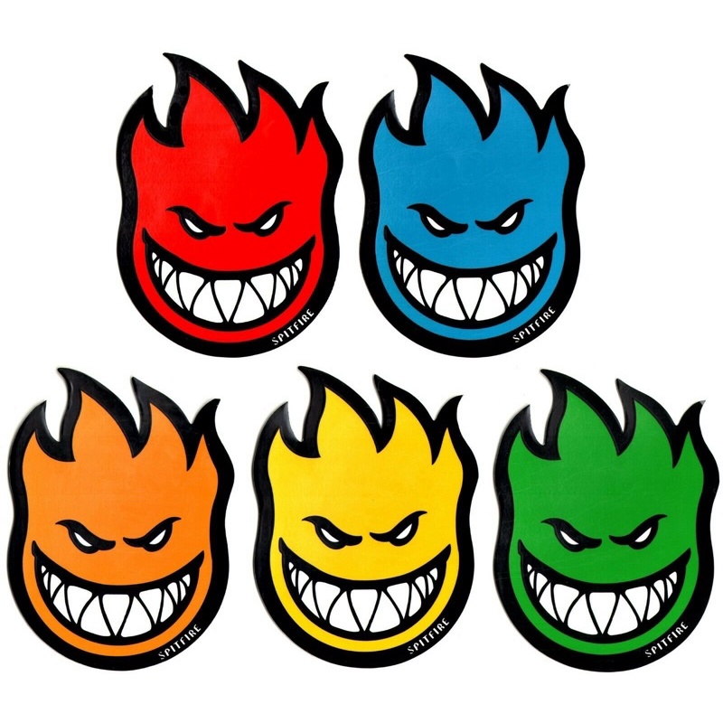 [KUTINAWA]SPITFIRE-FIREBALL STICKERS MEDIUM | 蝦皮購物