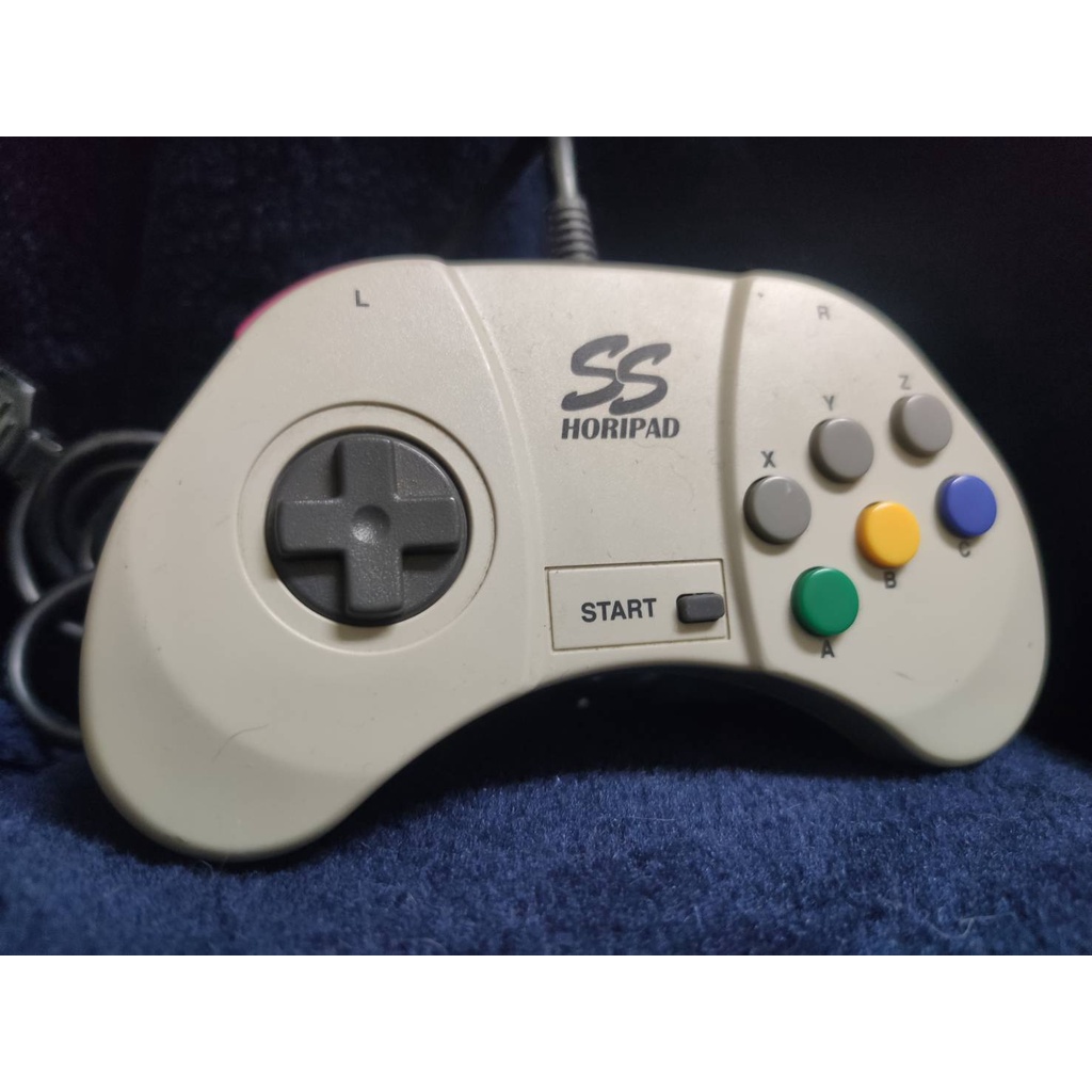 稀有珍藏傳家寶 SEGA SATURN 把手 SS 手把 HORI 手把 fightpad 格鬥 kof 快打旋風 | 蝦皮購物