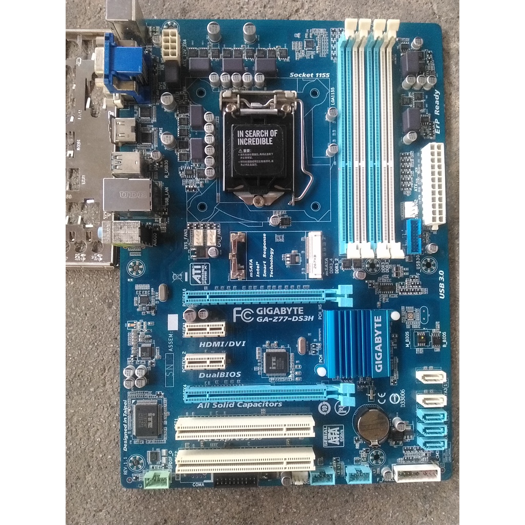 技嘉 GIGABYTE Z77 GA-Z77-DS3H LGA1155腳位 可超頻高階主機板 良品 | 蝦皮購物