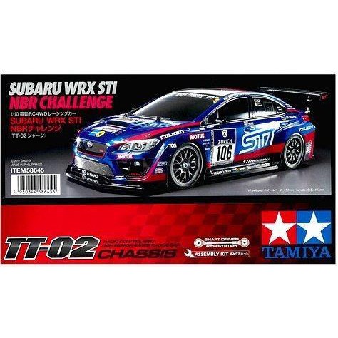 萬象遙控 TAMIYA 58645 SUBARU WRX STI NBR 1/10 電動房車套件(TT02) | 蝦皮購物