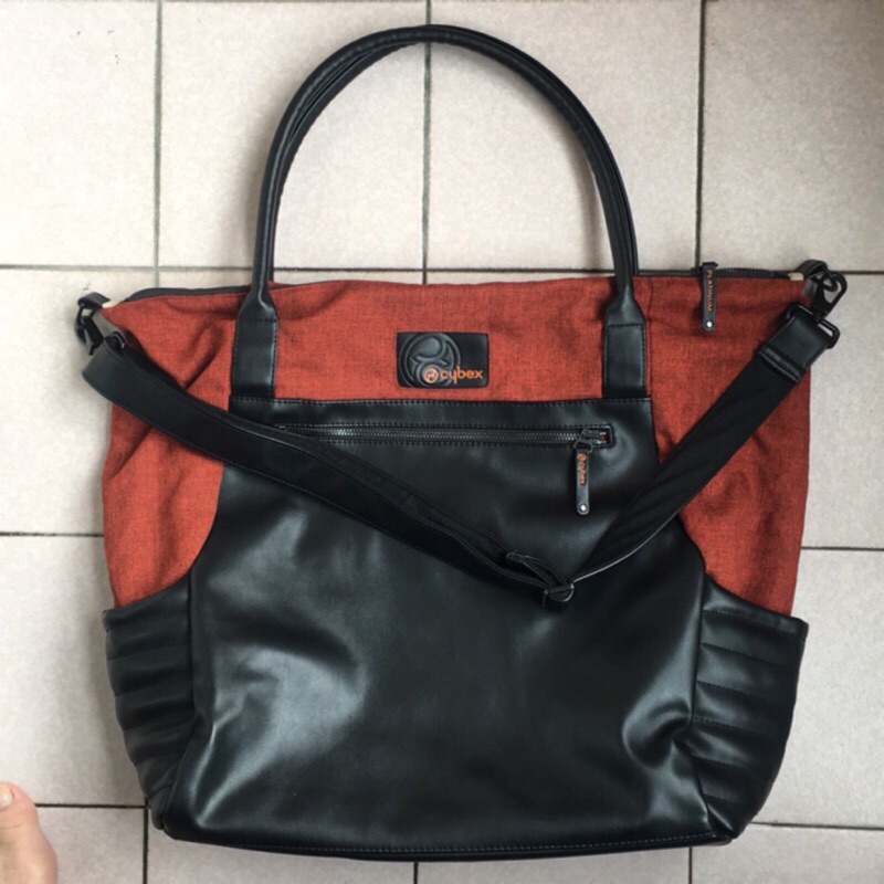 限FB媽媽 下標近全新 Cybex 賽百斯PrRIAM 精品媽媽包/托特包 Autumn Gold/burnt red | 蝦皮購物