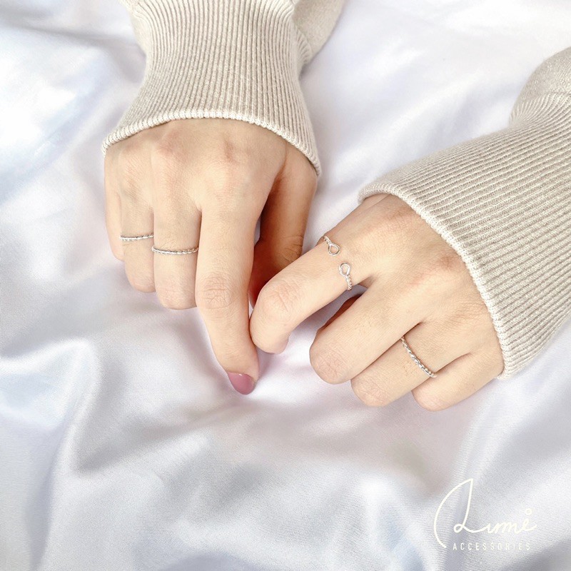 [ALUMI] 圓舞曲｜s925純銀 麻花小圈 開口設計 戒指 飾品 線戒 純銀戒指 | 蝦皮購物