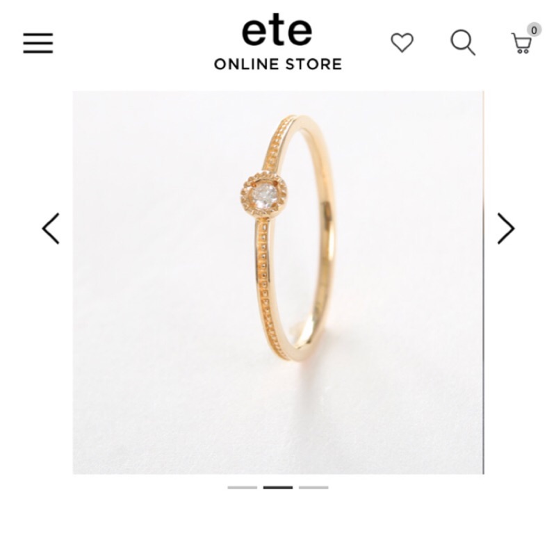 ete K10千穀粒單鑽戒指 0.03ct 9號 | 蝦皮購物