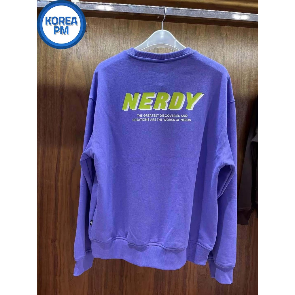 [KOREA PM] 韓國 NERDY 22FW Layered Cursive 大LOGO 大學T 套裝 秋冬新款 | 蝦皮購物