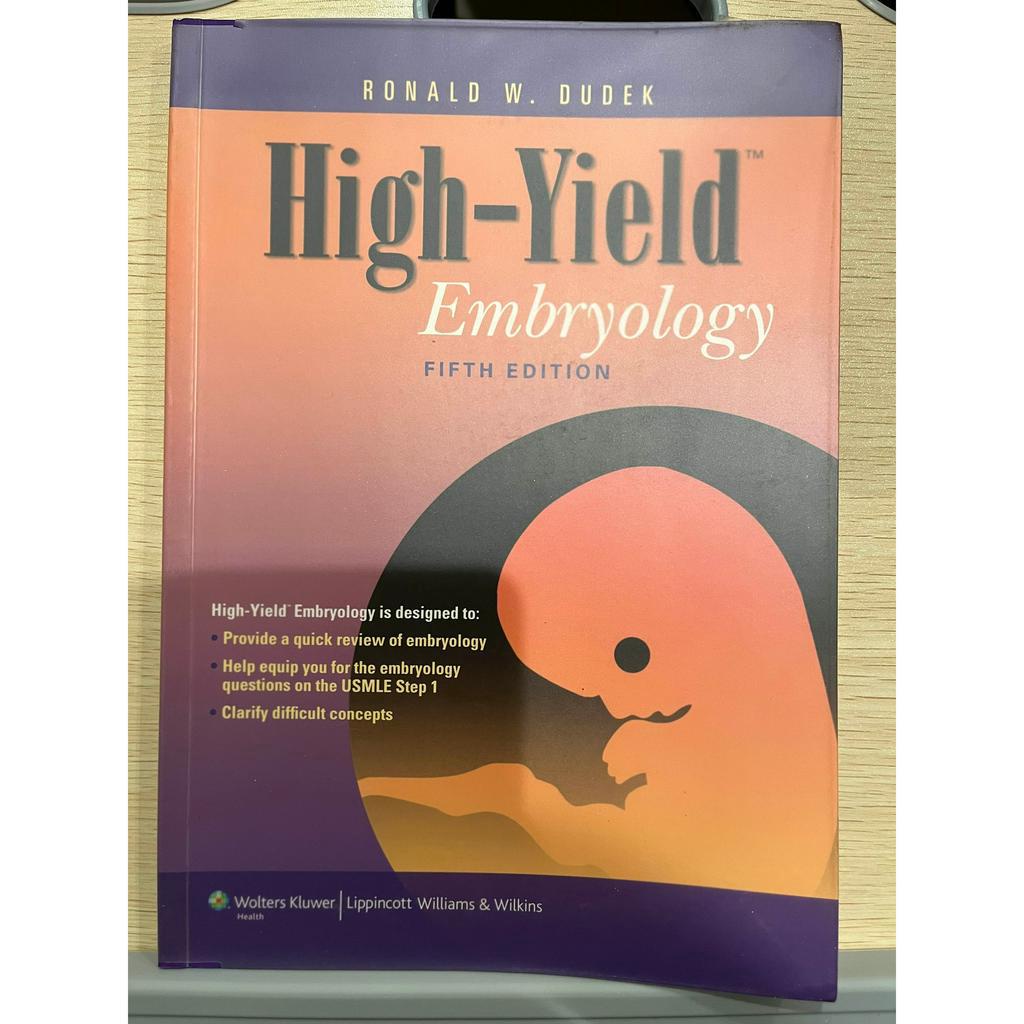 High Yield Embryology 5th Edition 胚胎學 | 蝦皮購物