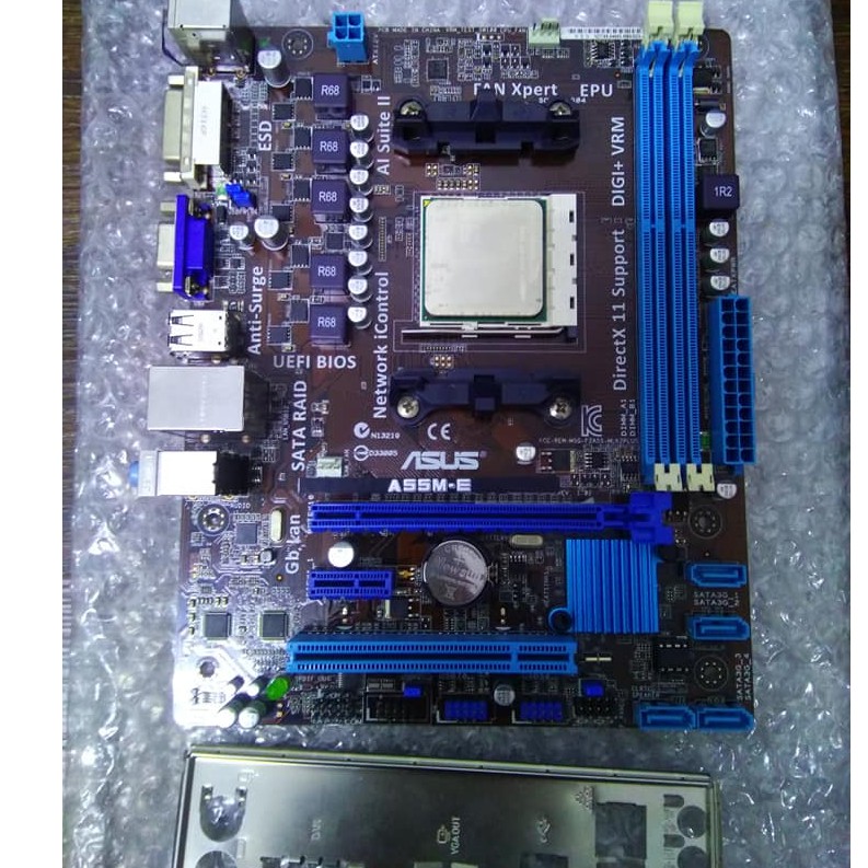 ASUS A55M-E+A8-5600K FM2+附檔板 半套 | 蝦皮購物
