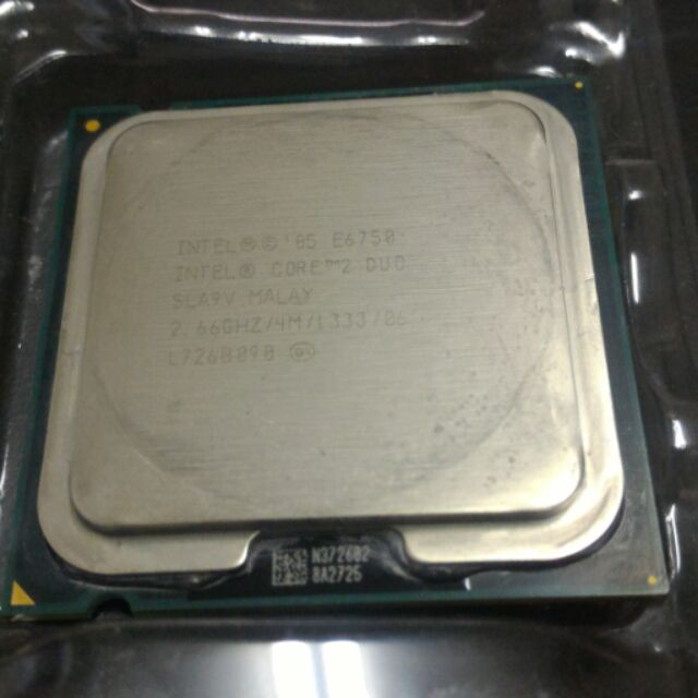 Intel CPU E6750 雙核心775腳位 2.66gHz L2快取4M 含原廠風扇 | 蝦皮購物