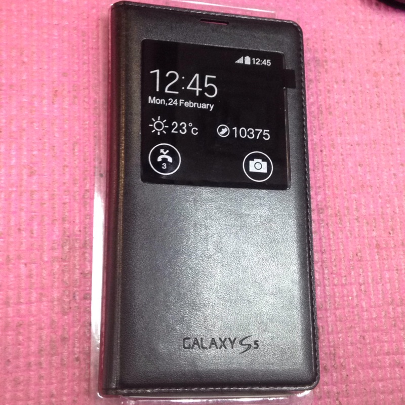 Samsung galaxy s5 三星 s-view cover 透視感應皮套 智能保護套 電池蓋皮套 掀蓋皮套 側翻式皮套 | 蝦皮購物