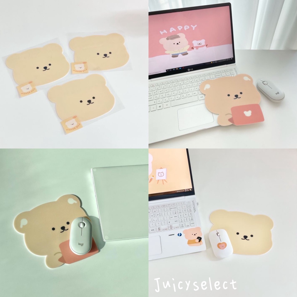 Juicy/ 韓國 BAMTOREE 可愛小熊 滑鼠墊 鼠標墊 | 蝦皮購物