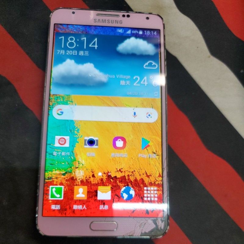 三星 Note 3 3G 32GB功能正常，螢幕有貼膜，spen可正常書寫（正面右下有裂痕不影響觸控功能） | 蝦皮購物