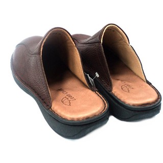 小兔鞋店 (雨傘)Leon-Chang-LC7215 皮拖鞋 懶人皮鞋 涼鞋 拖鞋 台灣製~咖色 | 蝦皮購物