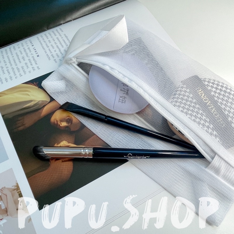 Pupu.shop♡台灣現貨｜郭小妞粉撲晾曬袋｜粉撲、刷具收納袋🌸（無附粉撲、刷具） | 蝦皮購物