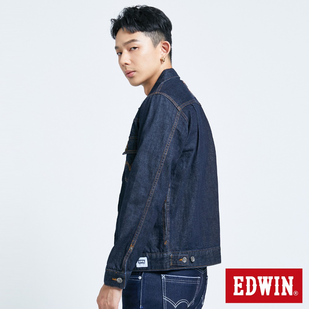 EDWIN 男款 基本牛仔外套(原藍色) | 蝦皮購物