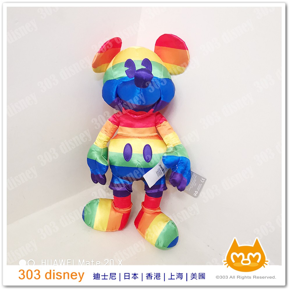 現貨*美國迪士尼 彩虹 rainbow 米奇 玩偶【303 disney 美國代購】 | 蝦皮購物